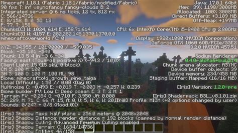 Iris Shaders Mod 1182 1181 Latest Version For Minecraft