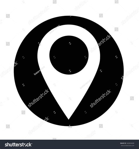 Gps Location Map Pointer Icon Stock Vector Royalty Free 560894608 Shutterstock