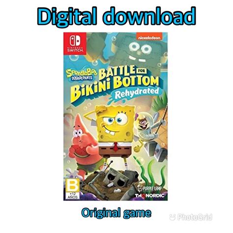 Nintendo Switch Spongebob Squarepants Battle For Bikini Bottom Rehydrated Digital Shopee