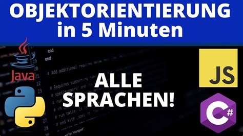 objektorientierte programmierung in 5 minuten verstehe oop