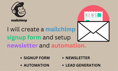 Create A Mailchimp Signup Form And Setup Newsletter By Solithtech Fiverr