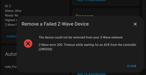 Solved Node Corruption After Exclusion Of Different Device
