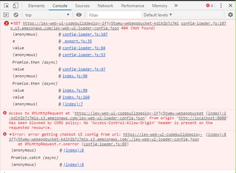No Access Control Allow Origin Header Is Present On The Requested Resource · Issue 93 · Aws