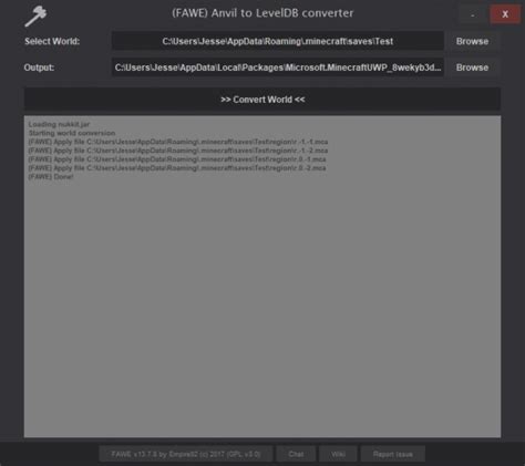 Anvil To Leveldb Converter Java To Pocket Edition Minecraft Mod