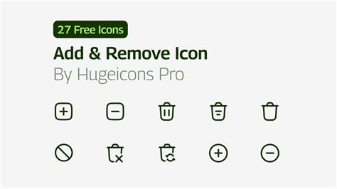 Add And Remove Icons Free Download Svg Icons Figma