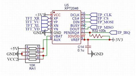 Сенсорный дисплей Xpt2046 и Esp32 Аппаратная платформа Arduino
