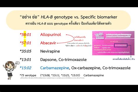 อย่าง ย่อ “อย่าง ย่อ” Hla B Genotype Vs Specific