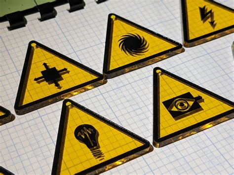 Danger Zone Earrings More Scp Warning Labels The Smell Of Molten Projects In The Morning