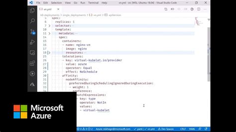 virtual node on azure kubernetes service aks