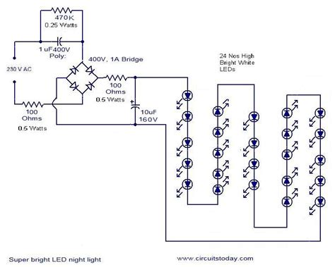 Mains Operated LED Circuit