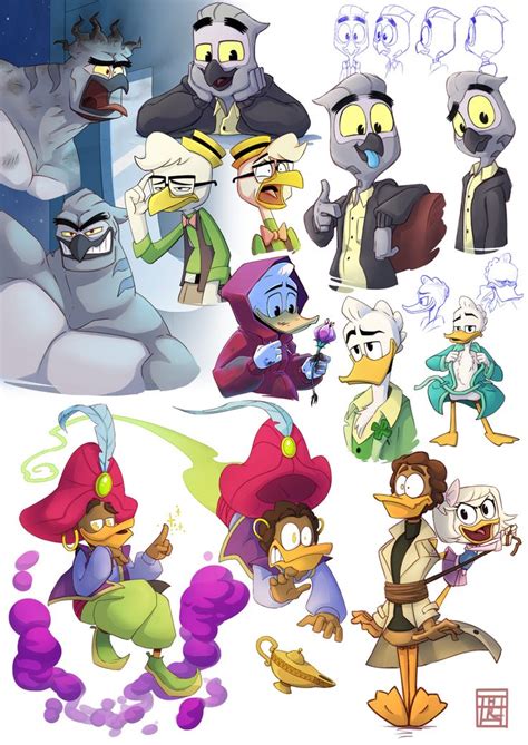 Ducktales2017 Characters Fanart Thais Freire Sanchez Duck Tales