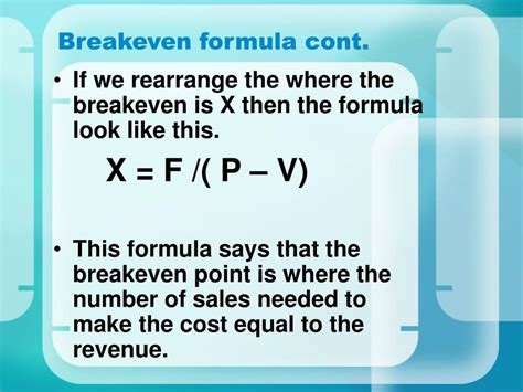 PPT Tutorial The Breakeven Analysis PowerPoint Presentation ID 418694