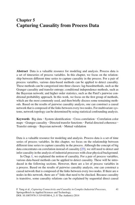 Pdf Capturing Causality From Process Data