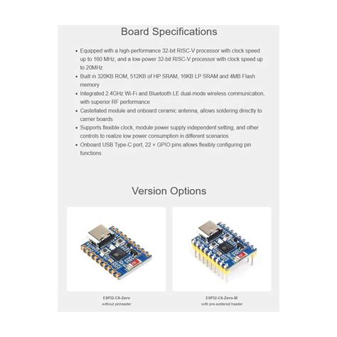 Esp32 C6 Mini Development Board Based On Esp32 C6fh4 Nepal Ubuy