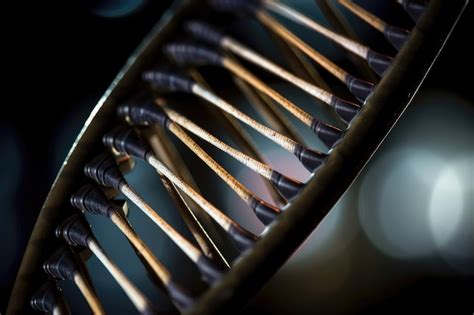 Premium Ai Image Closeup Of Dna Double Helix With Individual Strands Visible Created With