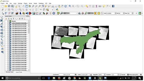 Merging Landsat 8 Tiff Images In Qgis Geographic Information Systems