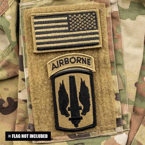 18th Field Artillery Brigade Patch Airborne Tab Sewn With Velcro