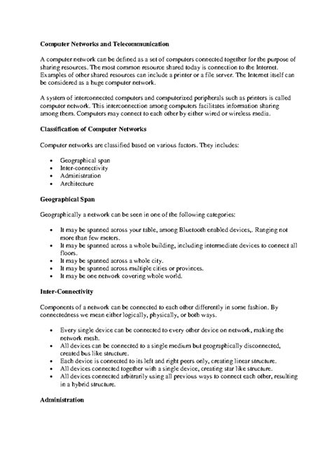 Lesson 4 Computer Networks And Internet Computer Networks And