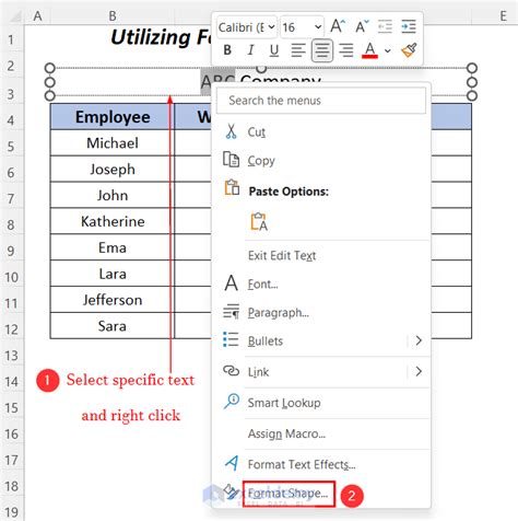 How To Highlight Text In Text Box In Excel 3 Handy Ways