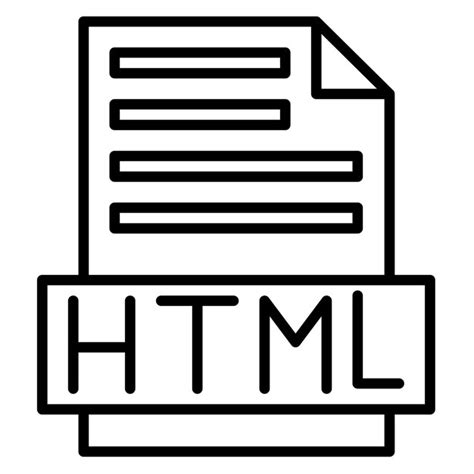 Premium Vector Html File Vector Illustration Style