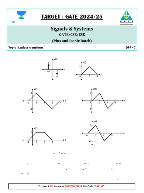 Dpp 7 Signal Pdf Electrical Engineering Control Theory