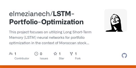 Lstm Portfolio Optimization Portfolio Optimisation Ipynb At Main · Elmezianech Lstm Portfolio