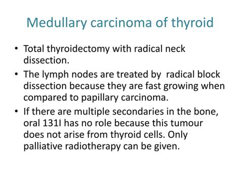 Treatment Thyroid Malignancy Ppt