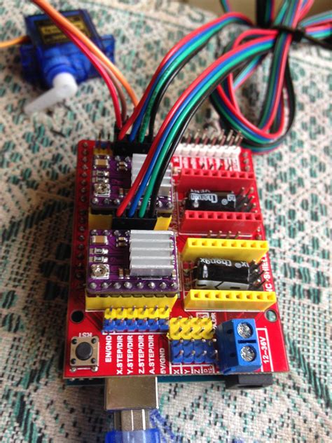 Arduino Pen Plotter Cnc Shield V Drv Stepper Motor Not Working Solution Motors