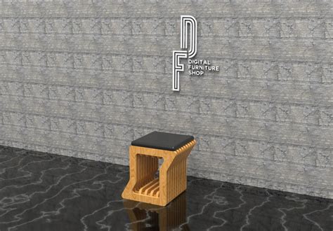 Parametric Stool Digital Parametric Furniture Easy Assemble Diy Cnc Ready Cutting Files Etsy