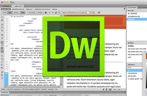 CSS For Beginners With Dreamweaver Modern Web Web Business Technology