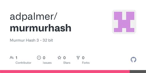 Github Adpalmermurmurhash Murmur Hash 3 32 Bit