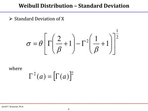 PPT Special Continuous Probability Distributions Weibull Distribution PowerPoint Presentation