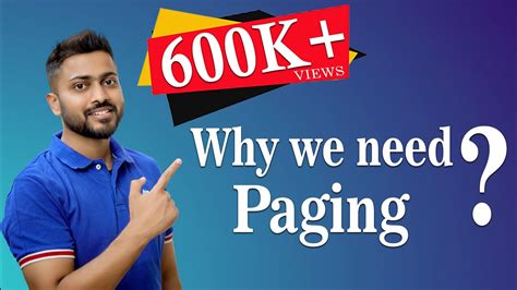 L 58 Need Of Paging Memory Management Operating System Youtube