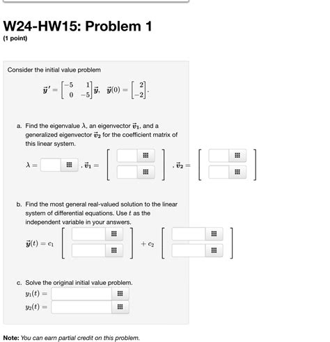 Solved W24 Hw15 Problem 11 ﻿pointconsider The Initial