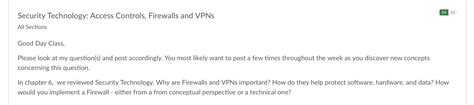 Solved Security Technology Access Controls Firewalls And Chegg Com
