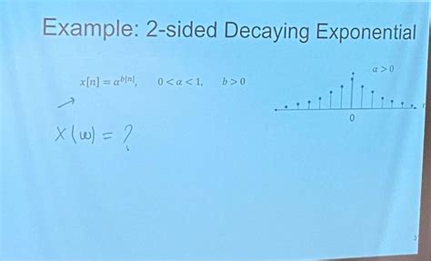 Solved Example Sided Decaying Exponential Chegg