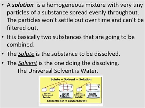 Types Of Chemical Reactions And Solutions Solutes Solvents