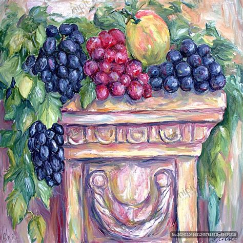 Ai创作图欧式水果油画 水果油画 油画水果 水果篮油画 油画葡萄 果实油画 果篮油画 果实装饰画 水果装饰画 水果艺术画 新鲜水果装饰画 绘画葡萄 秋实油画 果蔬油画 葡萄壁画nipic