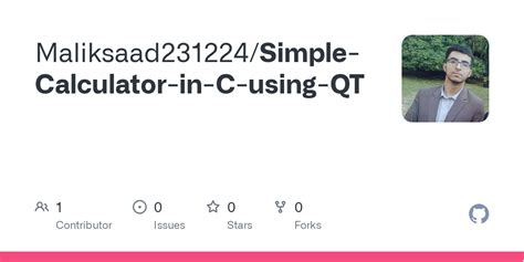 github maliksaad231224 simple calculator in c using qt