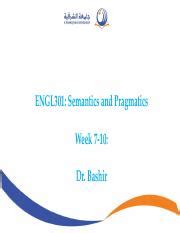 Understanding Pragmatics: Exploring Meaning and Context in | Course Hero