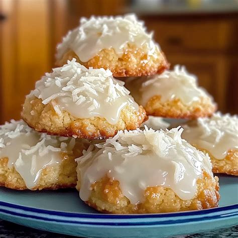 Dolly Parton Coconut Cookies With Lemon Glaze