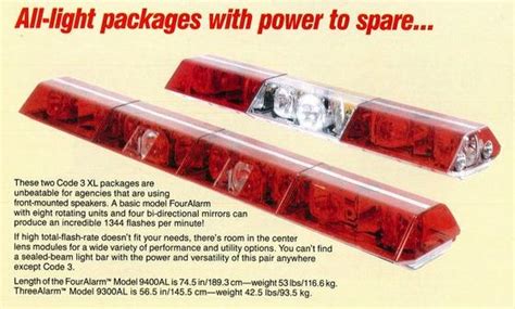Code 3 Xl Lightbar Code 3 Garage