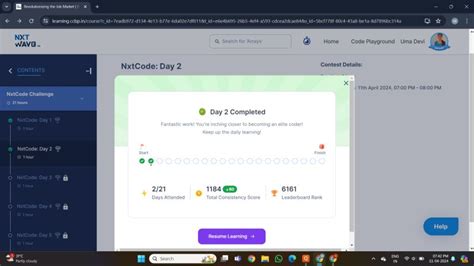 Nxtcode Codingchallenge Progress Growthmindset Nxtwave Ccbp Uma