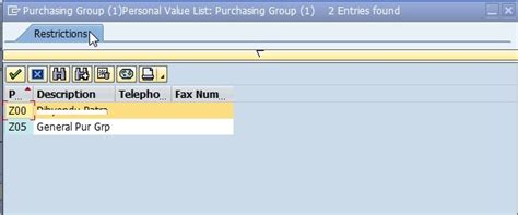 Restrict Purchasing Group Display At User Screen SAP Community