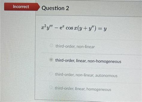 Solved X2y′′′−excosxyy′′y Third Order Non Linear