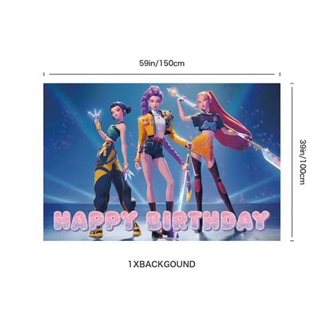Demon Hunters Party K Pop Demon Hunters Party Decor K Pop Demon