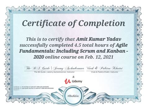 Amit Kumar Yadav On Linkedin Recently I Completed Agile Fundamentals Including Scrum And