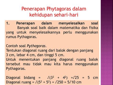 9 Contoh Soal Teorema Pythagoras Dalam Kehidupan Sehari Hari