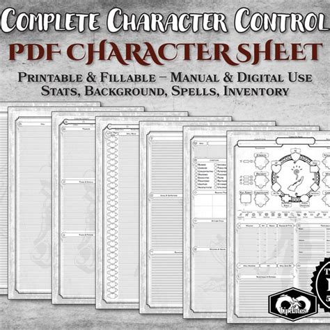 Dnd Fillable Spell Sheet Etsy