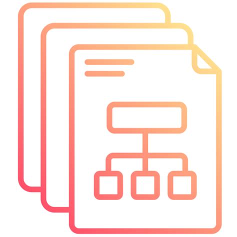 Flowchart Generic Gradient Outline Icon Freepik